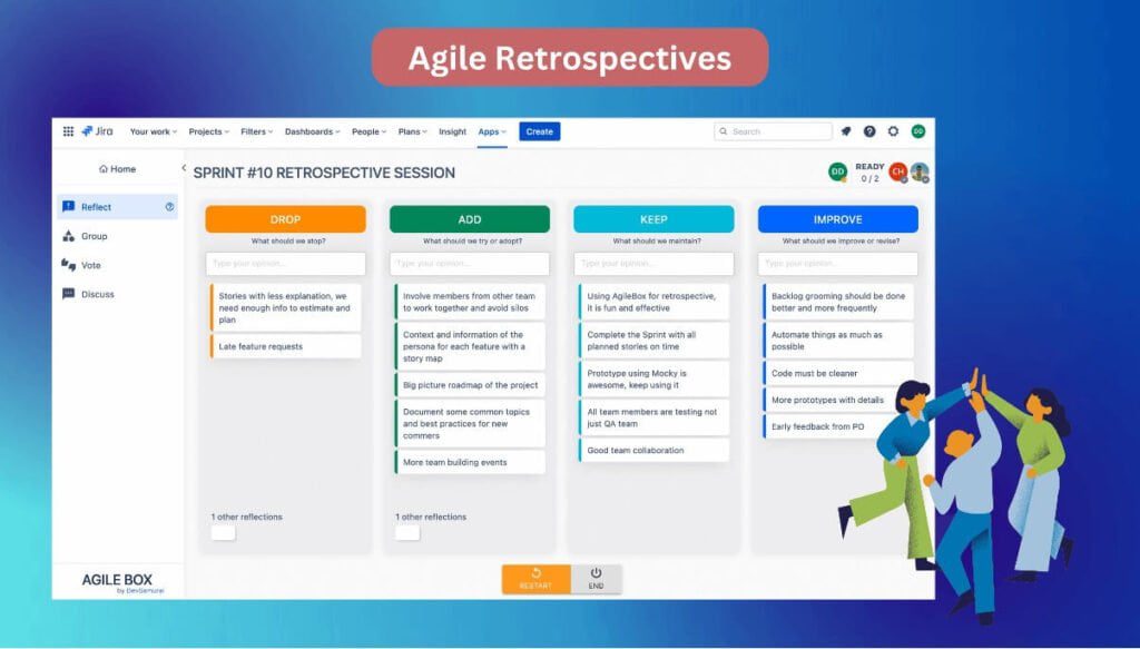 Agile Planning Poker, Retrospectives, Daily Standup for Jira
