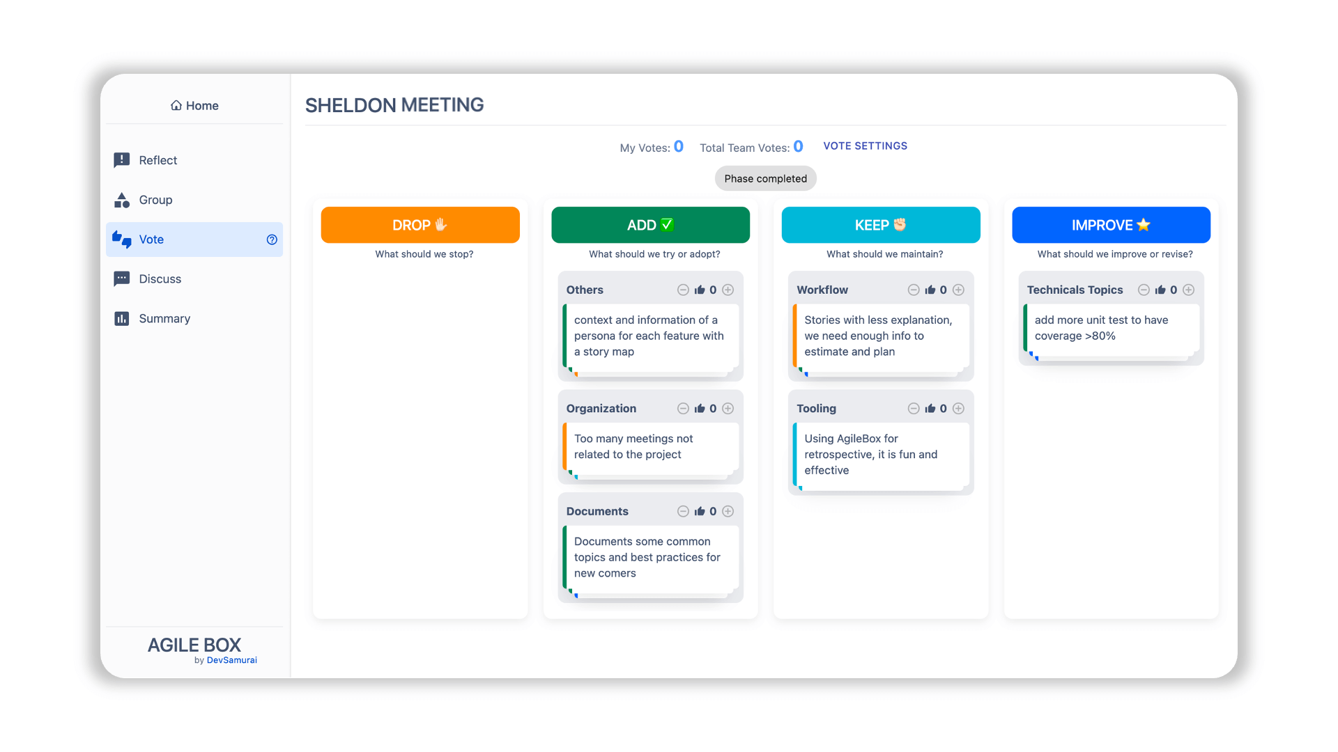 Agile Retrospective Explanation - AgileBox
