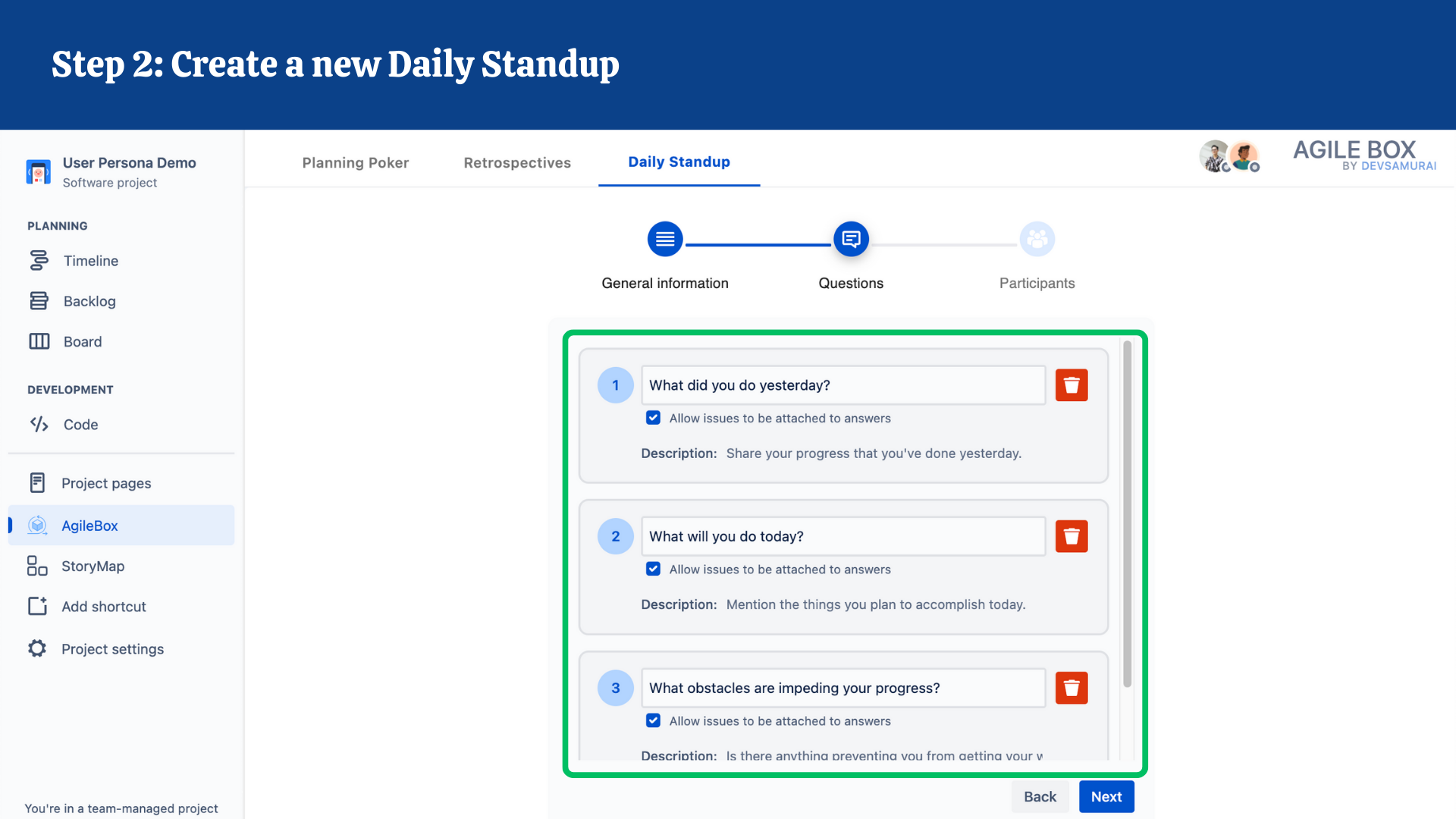 Daily Standup for Jira with AgileBox